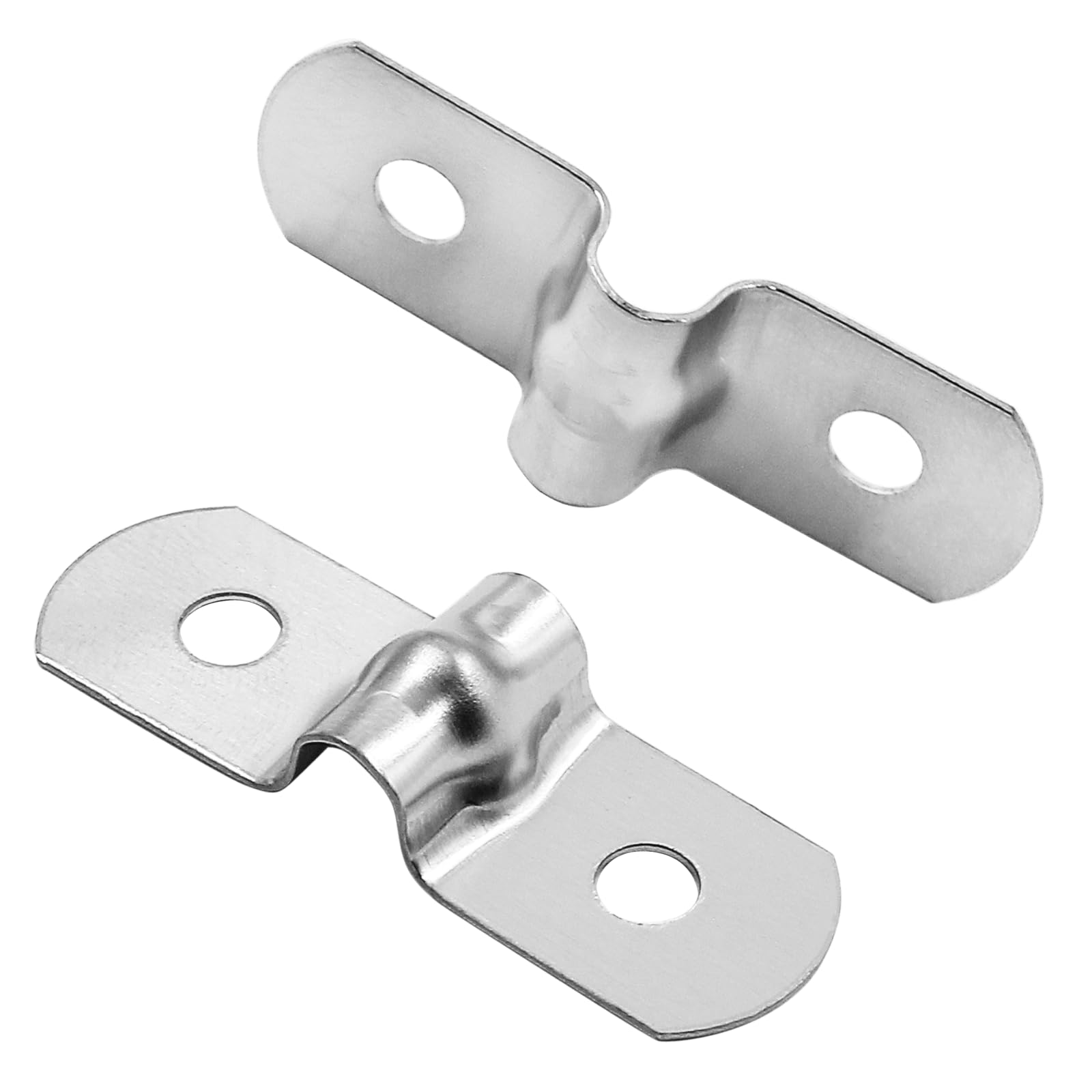 Biaungdo 60 Pcs M5 Rigid Pipe Strap, 1/5" Stainless Steel Two Hole ...
