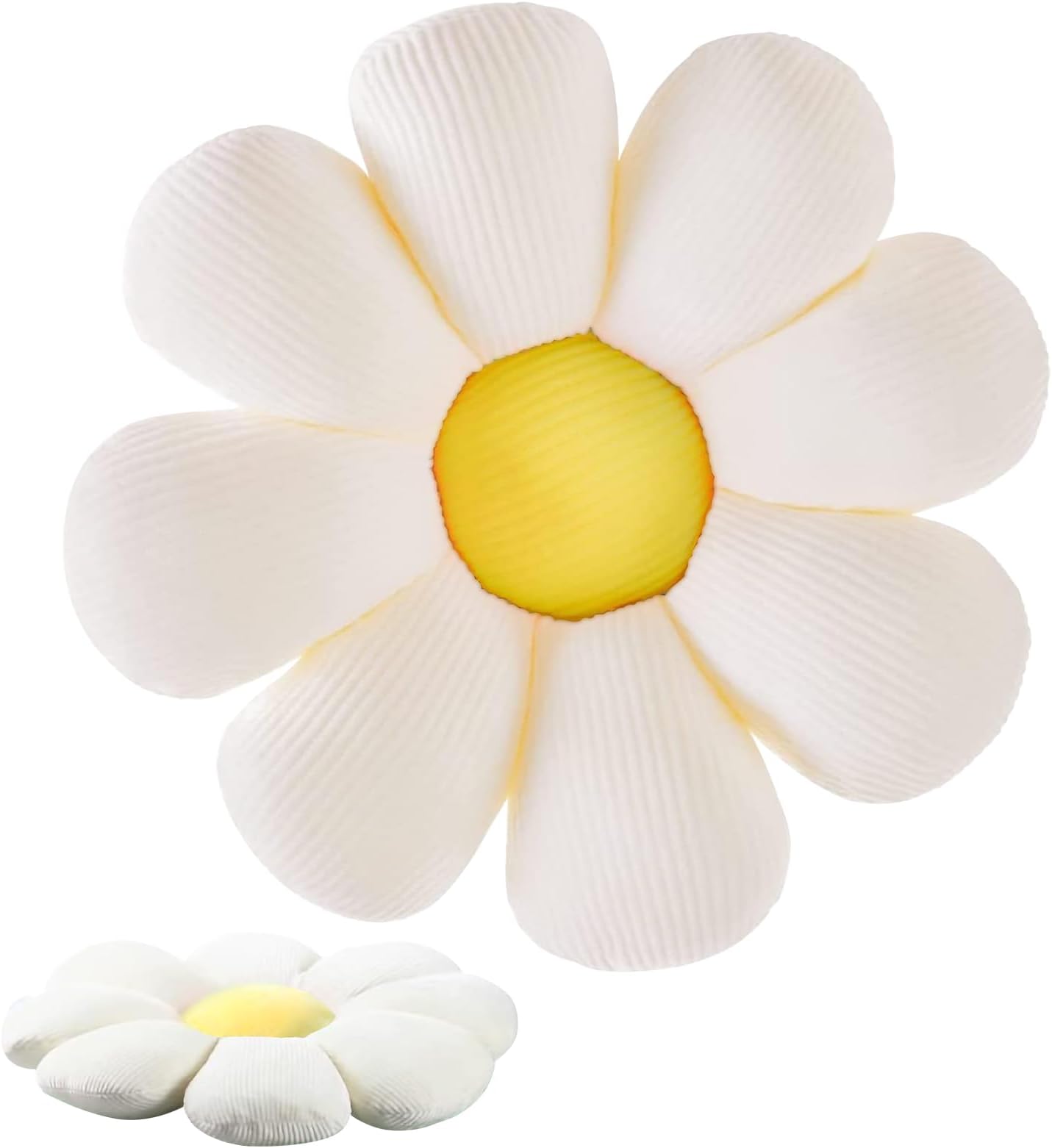 Luckbanjie 2pcs Flower Cushion - Daisy Flower Shaped Throw Pillows ...