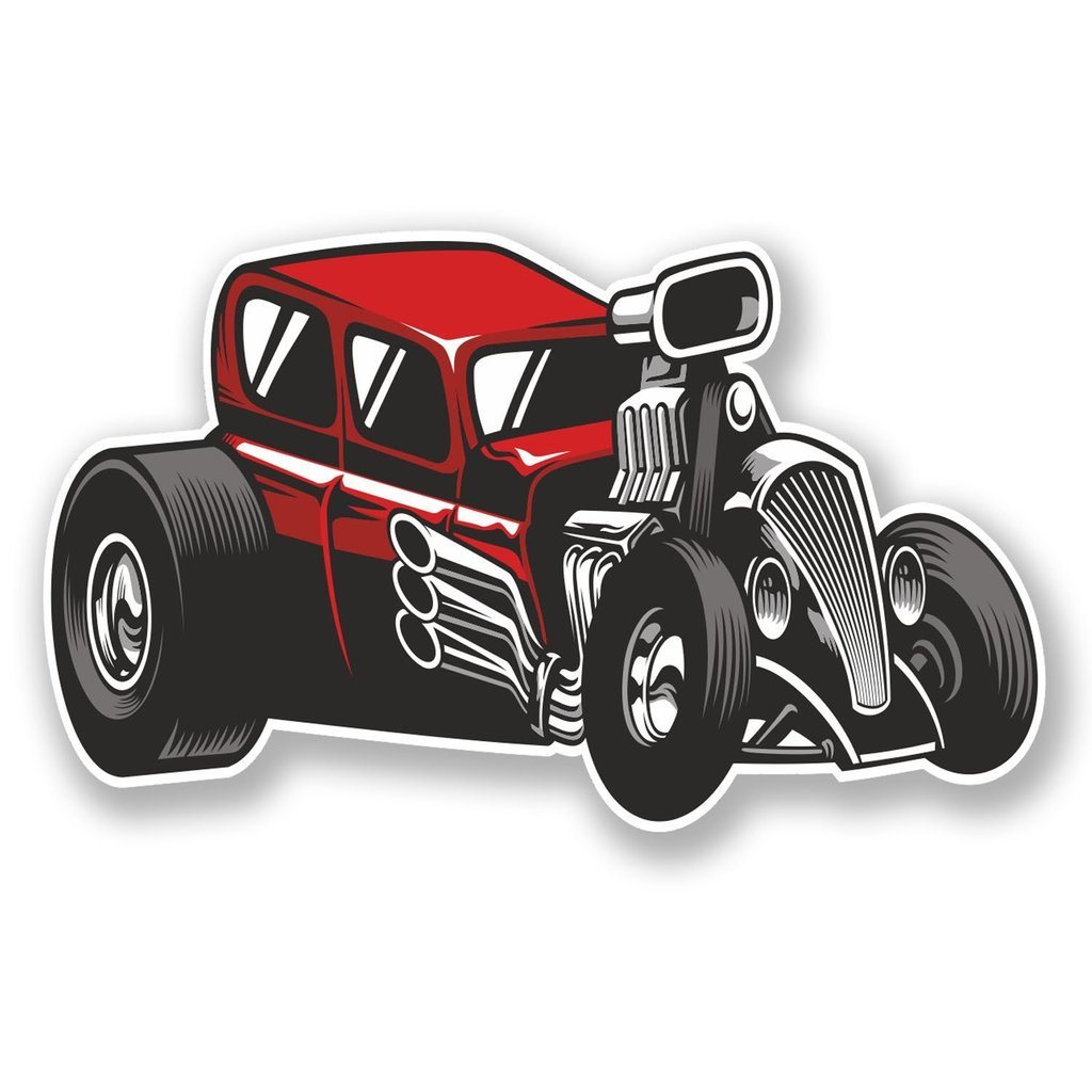 Amazon.com - Hot Rod Classic Car Vinyl Sticker Decal Travel 5"