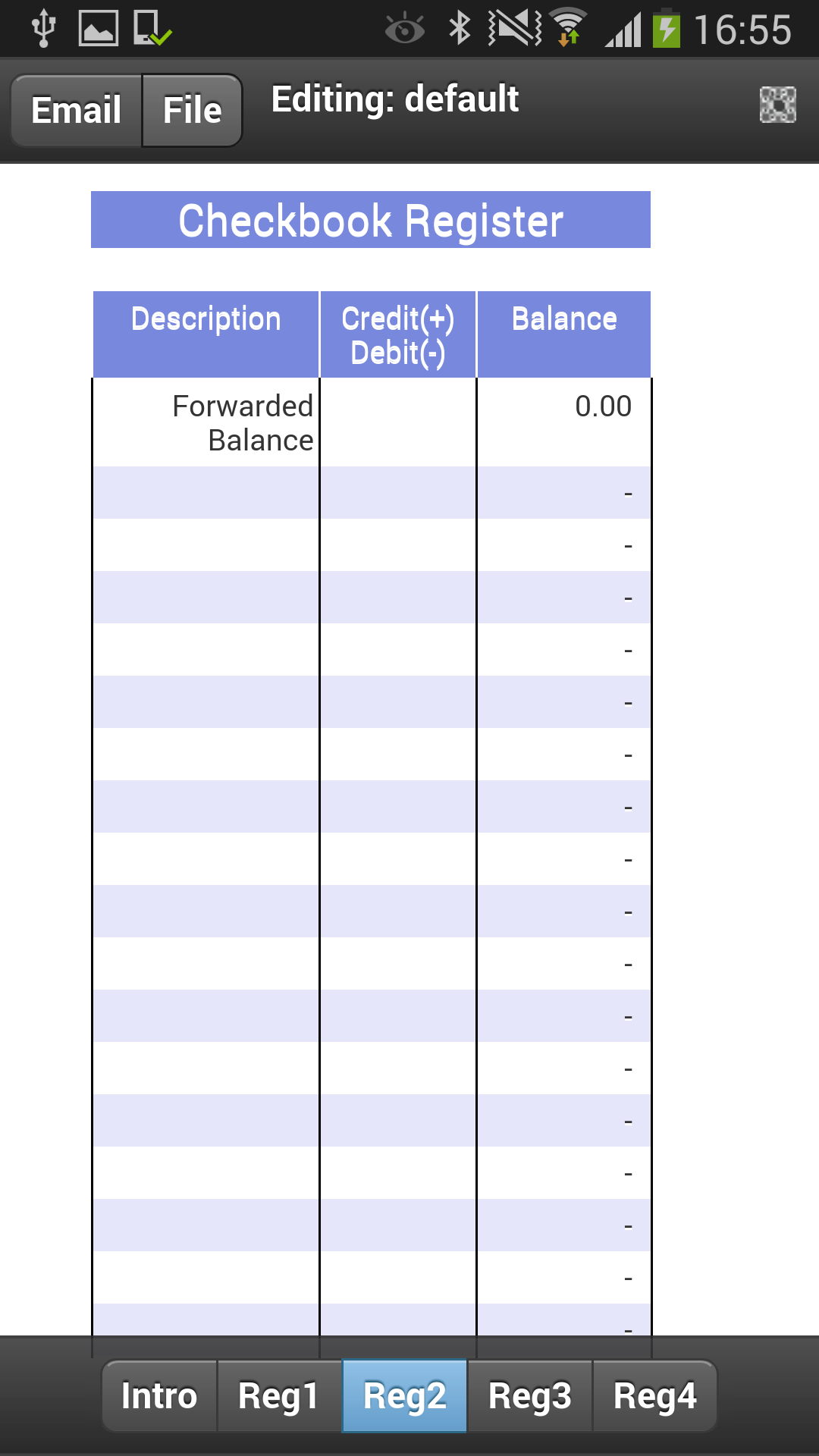Checkbook Register Mobile - App on Amazon Appstore