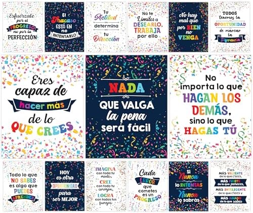 Amazon.com: HoneyKICK Growth Mindset Classroom Poster - 12 x 16 ...