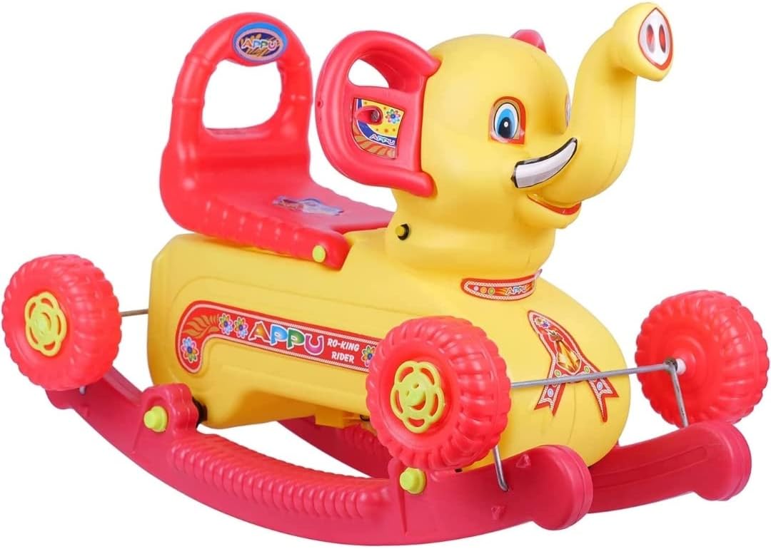 2 in 1 Baby Elephant Rider and Rocker for Kids (Multicolor) : Amazon.in ...