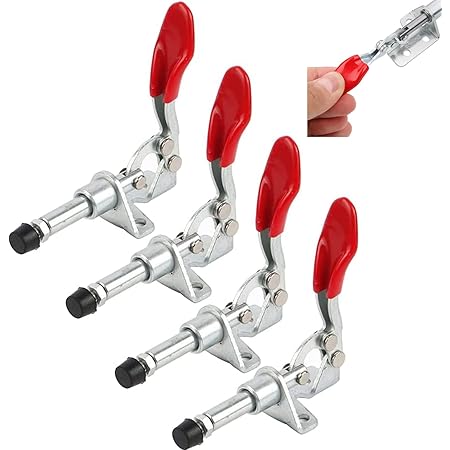 4 Stück Schnellspanner Set, Kniehebelspanner, Push Pull Toggle Clamp ...