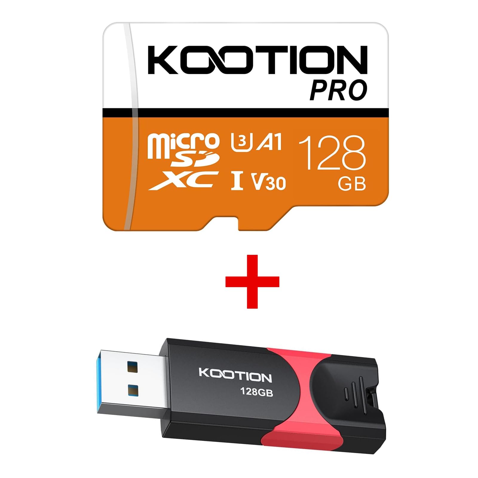 Amazon.com: KOOTION 128GB Micro SDXC UHS-I U3 V30 A1 Memory Card ...