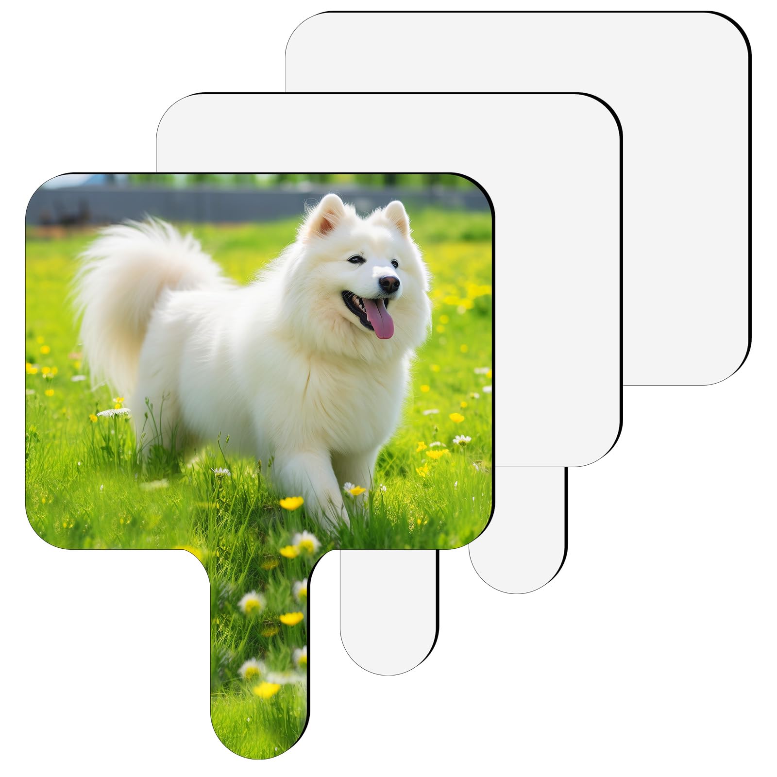 Amazon.com: 3 Pack Sublimation Paddle Fan Blanks MDF Hand Fans ...