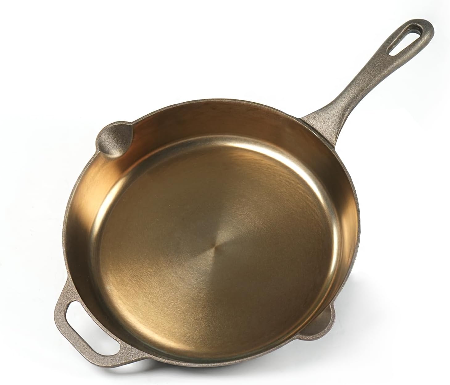 Amazon.com: HAWOK 12 Inch Smooth Pre-Seasoned Round Cast Iron Skillet ...