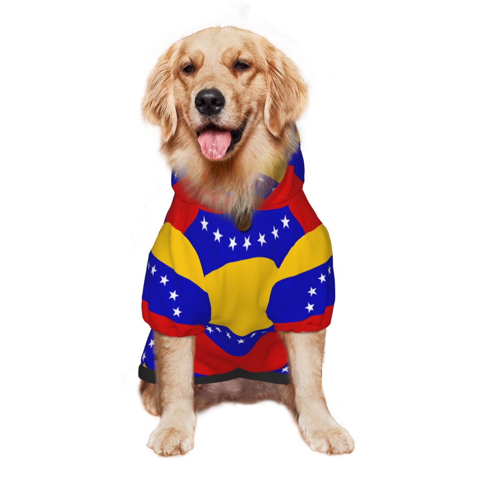 Dog Hoodie For Large Dogs Flag Map Of Venezuela Small Dog Jumpsuit ...