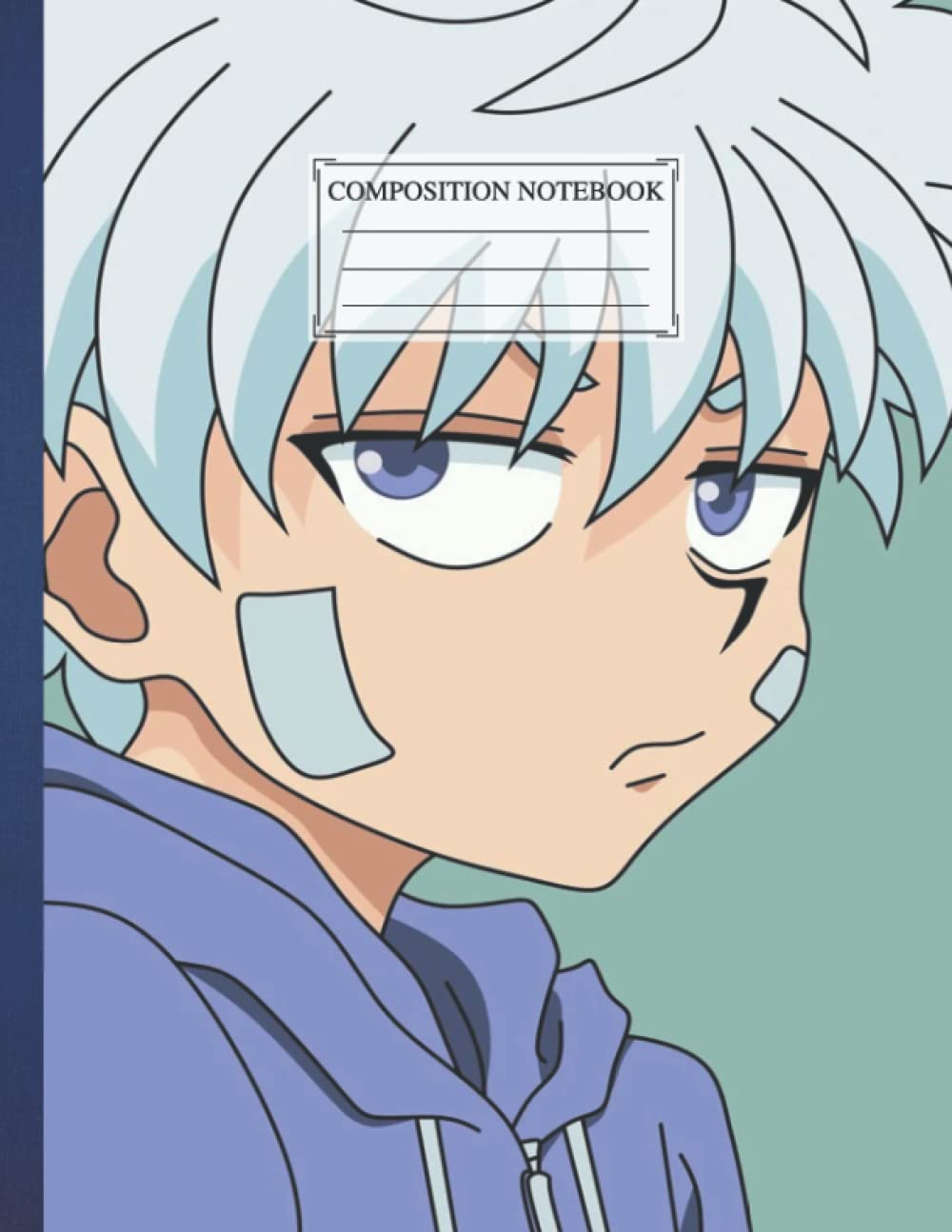 Buy Composition Killua Face HxH - 8.5x11 Inches - 110 page Lucilfer ...