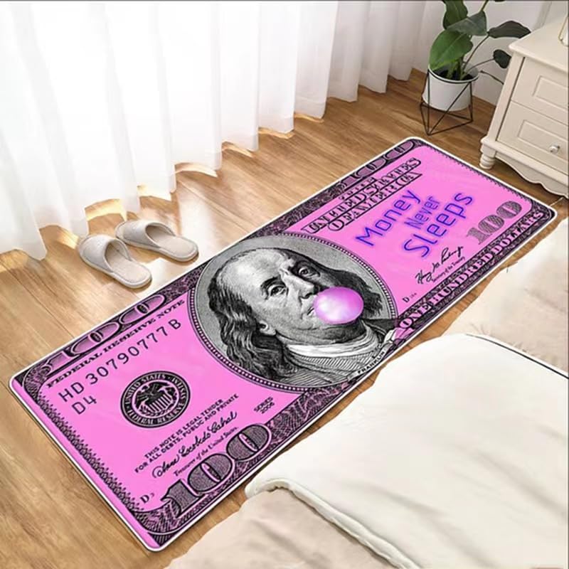 Amazon.com: 100 Dollar Bill Rug Long Runner Rug for Hallway USA Money ...