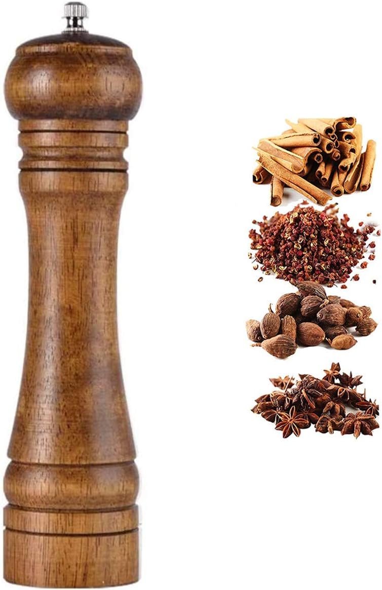 Amazon.com: solid wood oak grinder restaurant pepper manual grinding ...