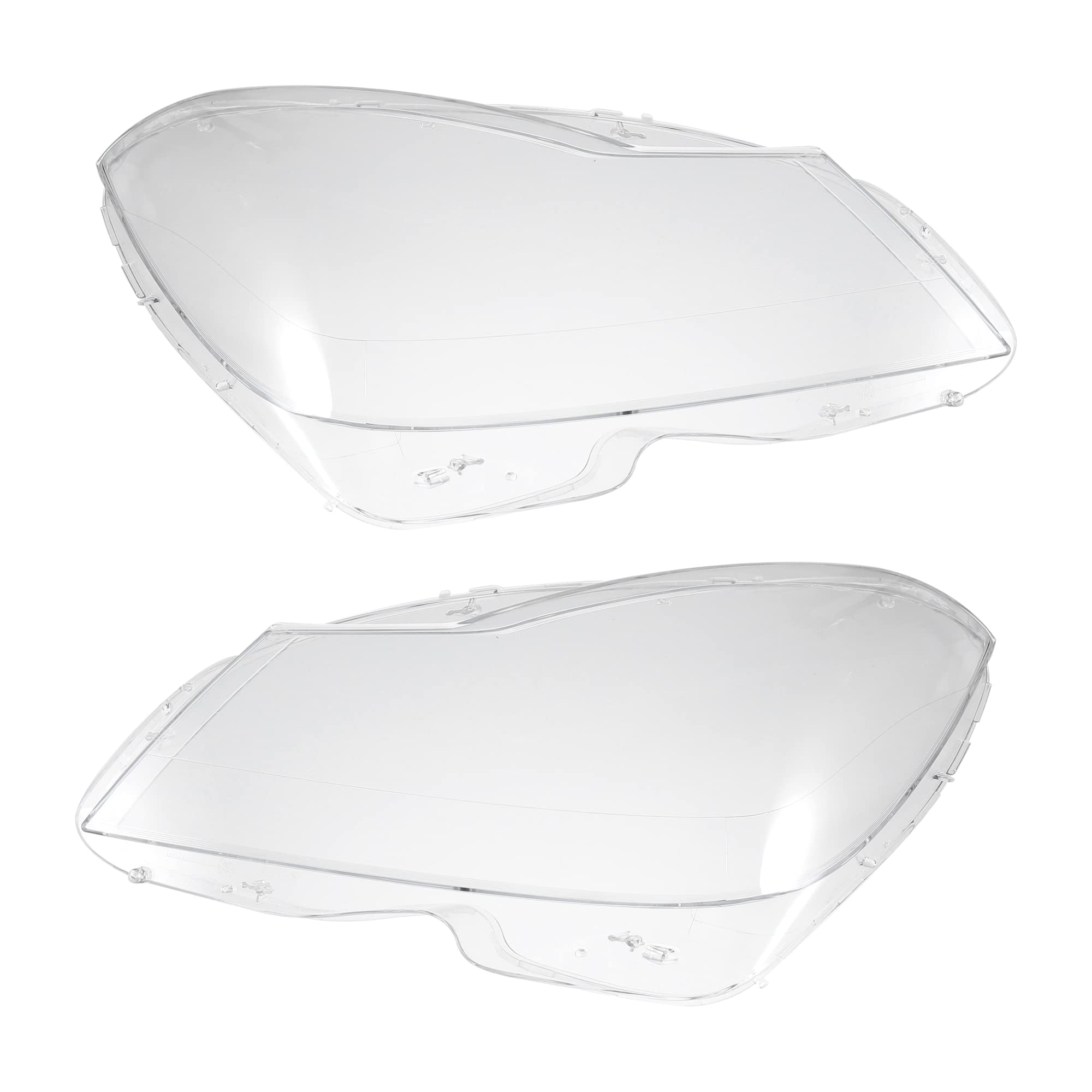 X AUTOHAUX 1 Pair Car Front Headlight Headlamp Lense Clear Lens Cover ...