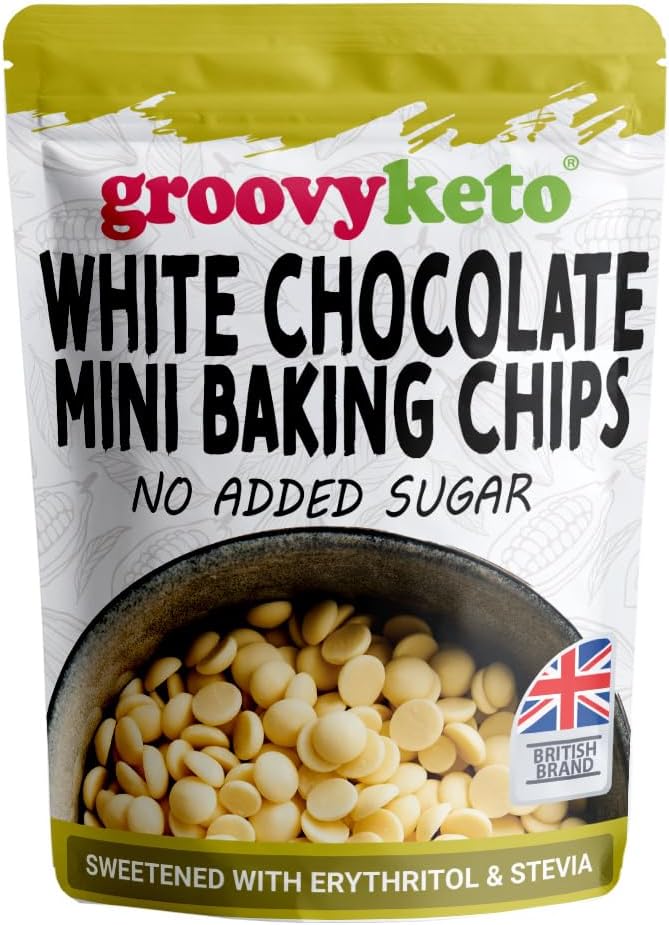 White Chocolate Chips Buttons by Groovy Keto | No Added Sugar | Made ...