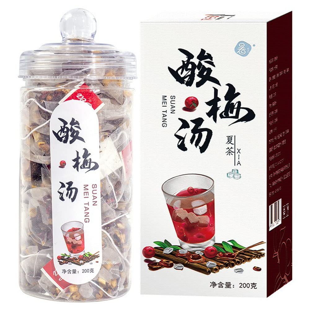 Amazon.com : Sour Plum Tea Bags, Plum Syrup Chinese Juice Drink Cold ...