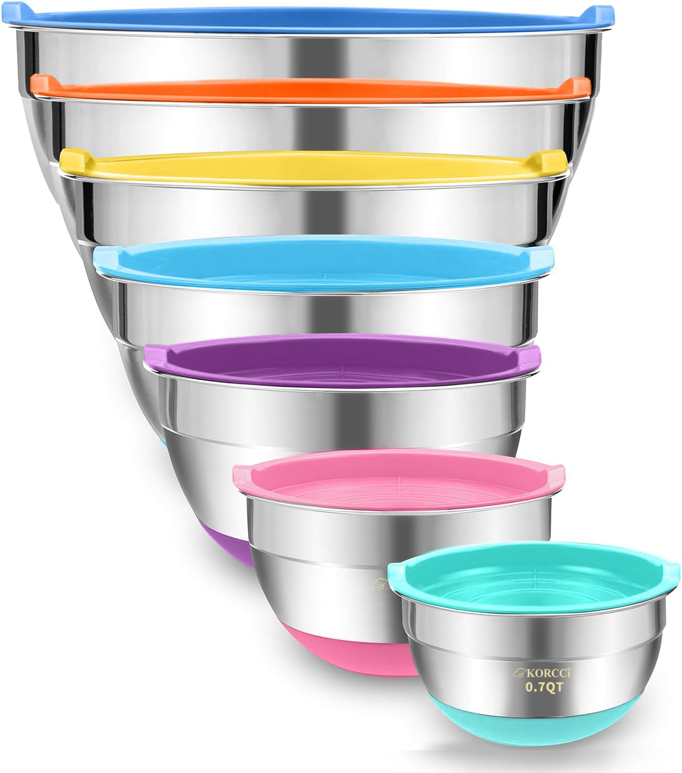 Amazon.com: Umite Chef Mixing Bowls with Airtight Lids, 6 Piece ...