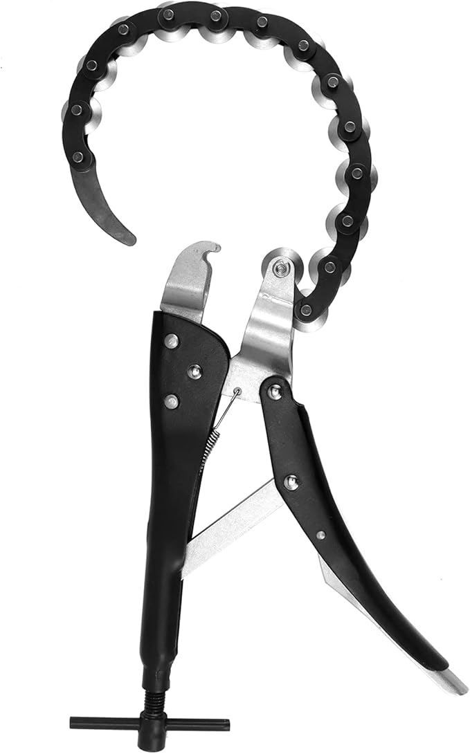 QWORK Tailpipe Cutter, Exhaust Tube Chain Cutter, Black Carbon Steel ...