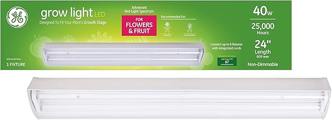 Amazon.com: GE LED Grow Light for Indoor Plants, Integrated LED Light ...