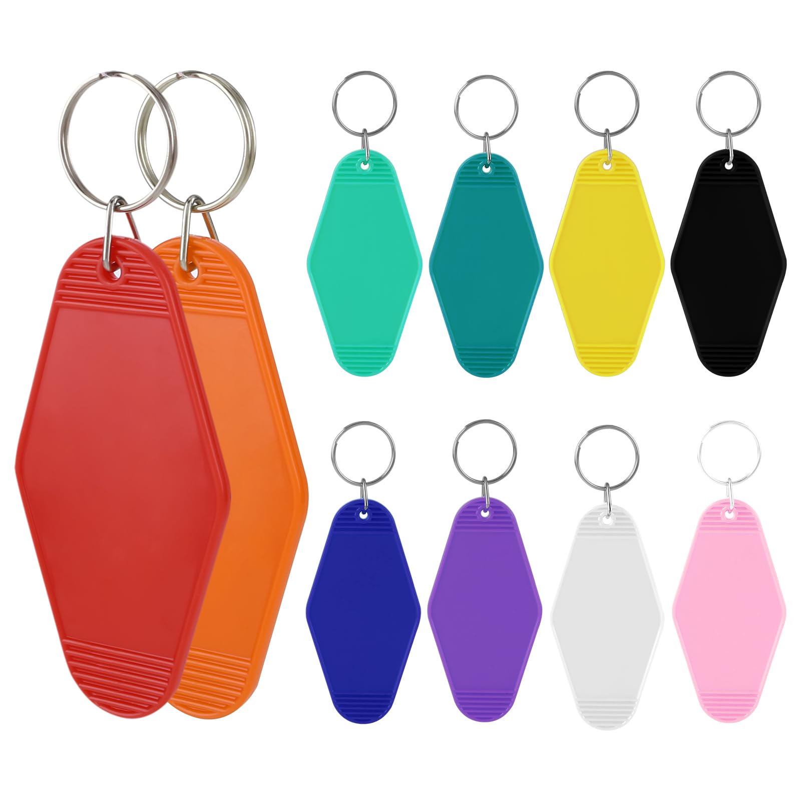 Amazon.com: Grevosea 10 Pieces Blank Hotel Motel Keychains, Sublimation ...