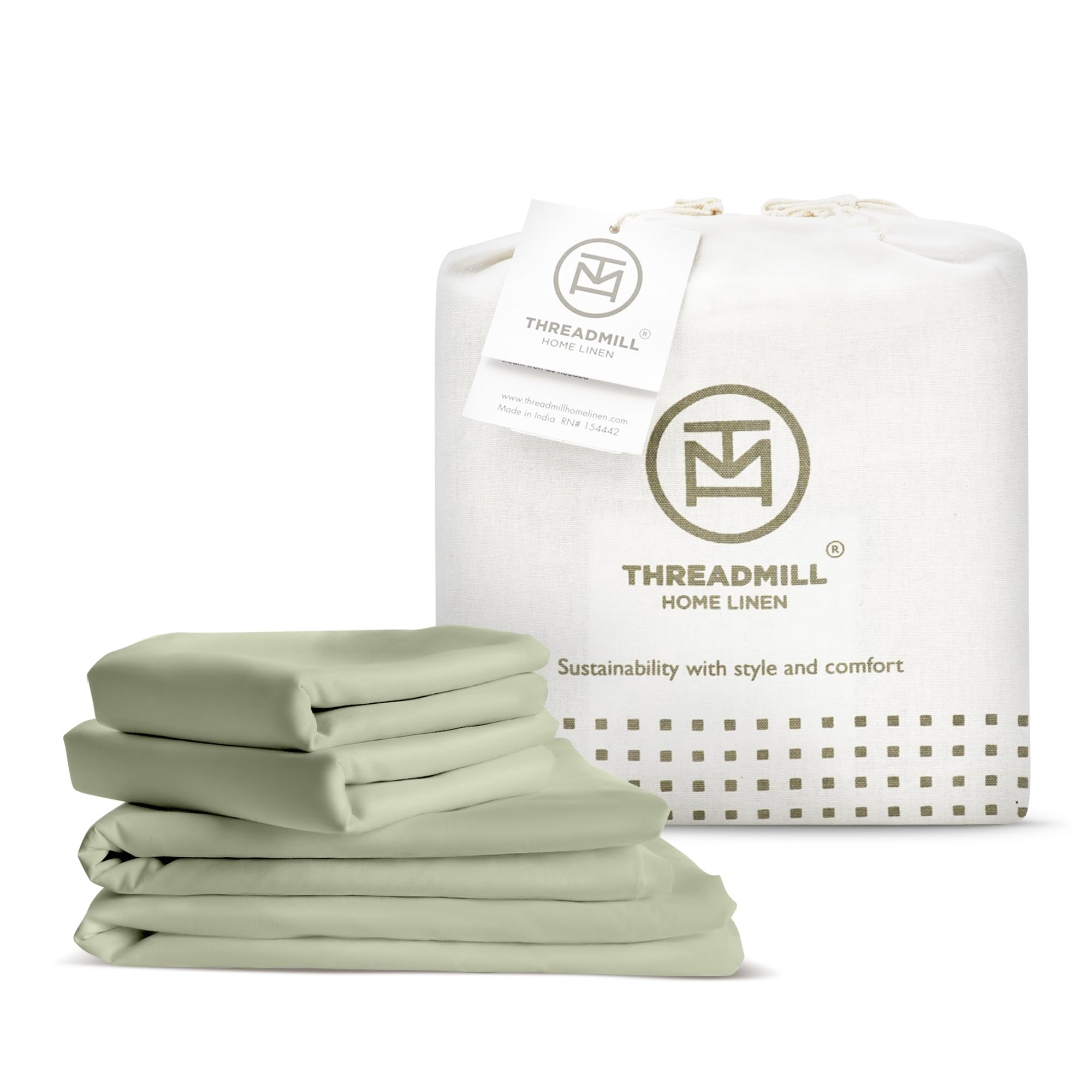 Amazon.com: Threadmill Luxury Organic Cotton Sheets - GOTS Certified 4 ...