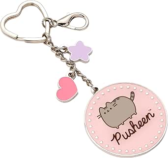 Pusheen the Cat Pink Name Keyring with Mini Charms at Amazon Women’s ...
