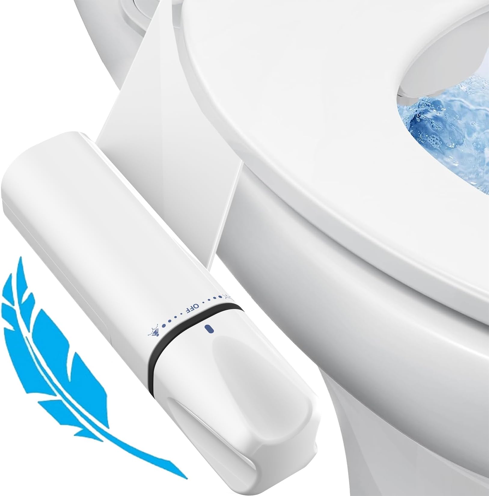 Veken Ultra-Slim Bidet, Non-Electric Dual Nozzle (Posterior/Feminine ...