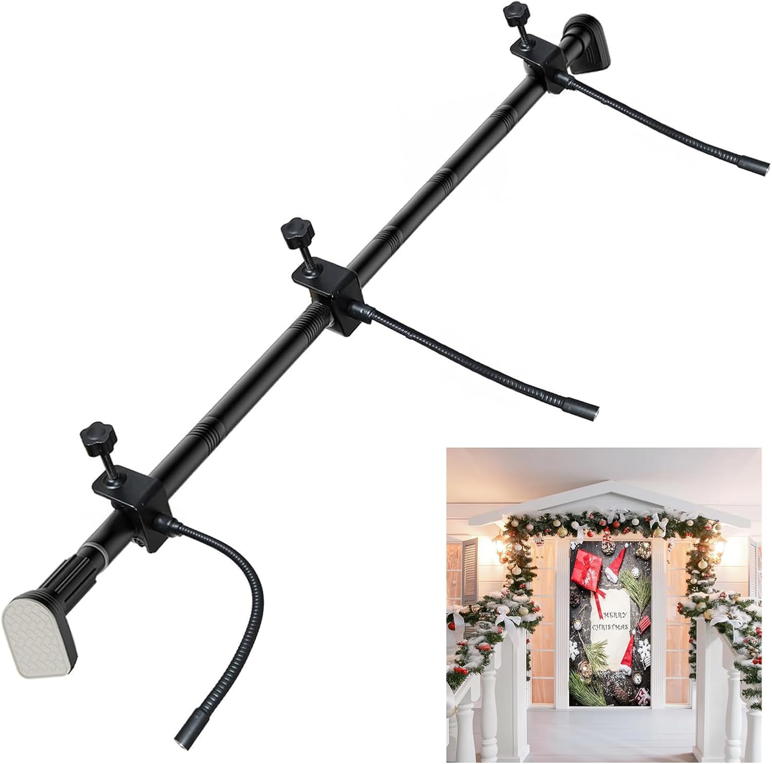 Amazon.com: Adjustable Garland Hanger for Front Door, Over The Door No ...