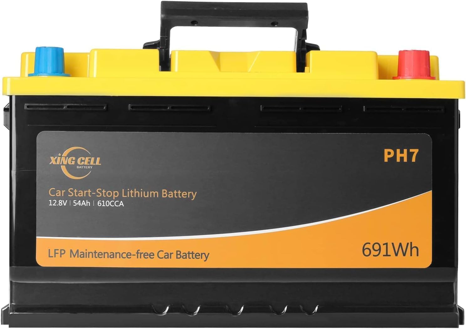 Amazon.com: XingCell PH7 12V Group 94R LiFePO4 Lithium-ion Car Battery ...