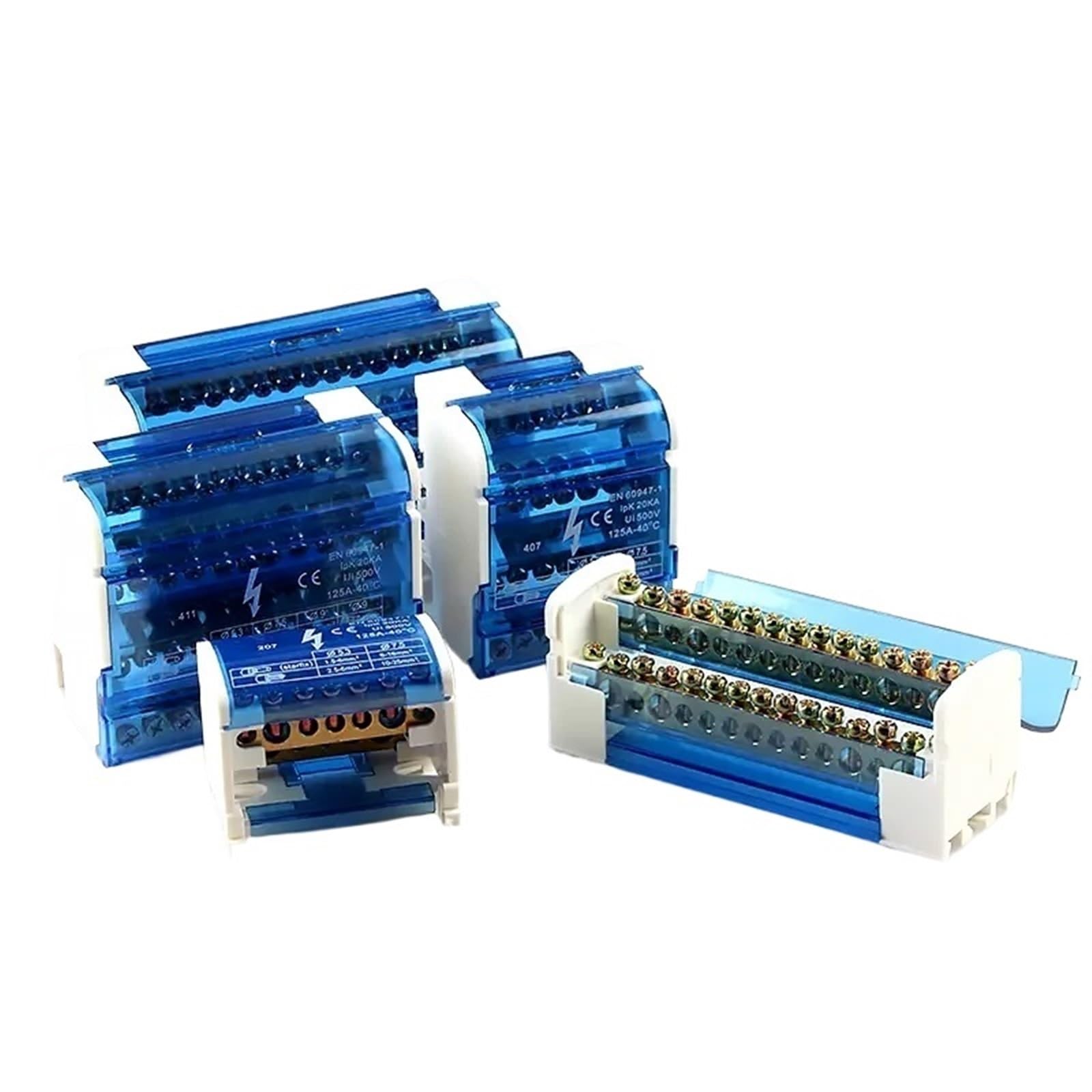 Din Rail Terminal Distribution Box, 4-Level 411 Terminal Block Din Rail ...