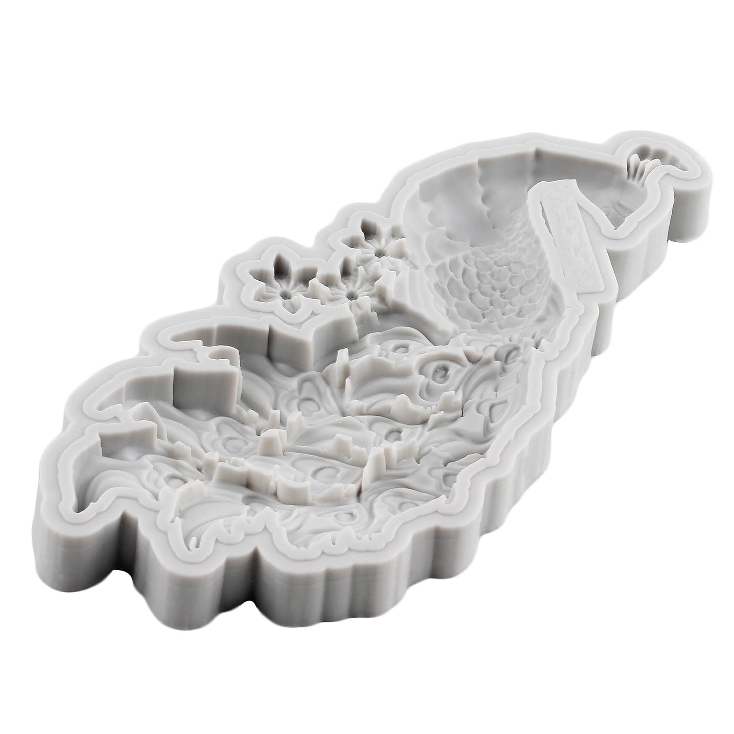 Peacocks Of Chocolate Candy Molds Extravagant Peacock Feather Silicone