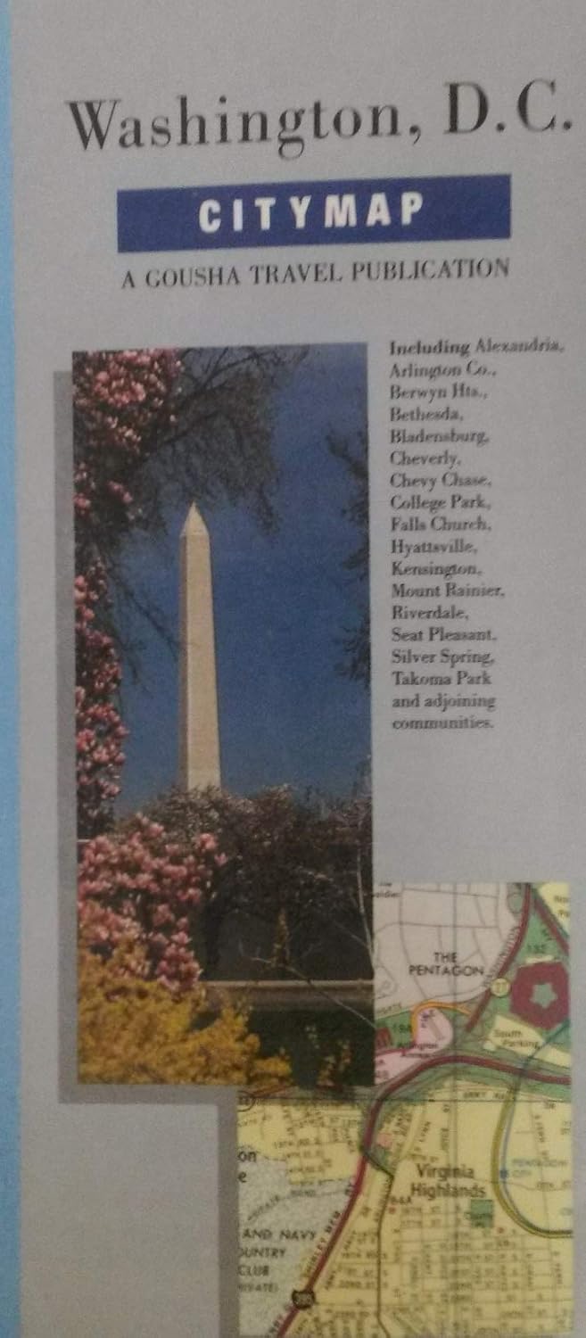 Gousha City Metro Maps: District of Columbia Washington D.C ...