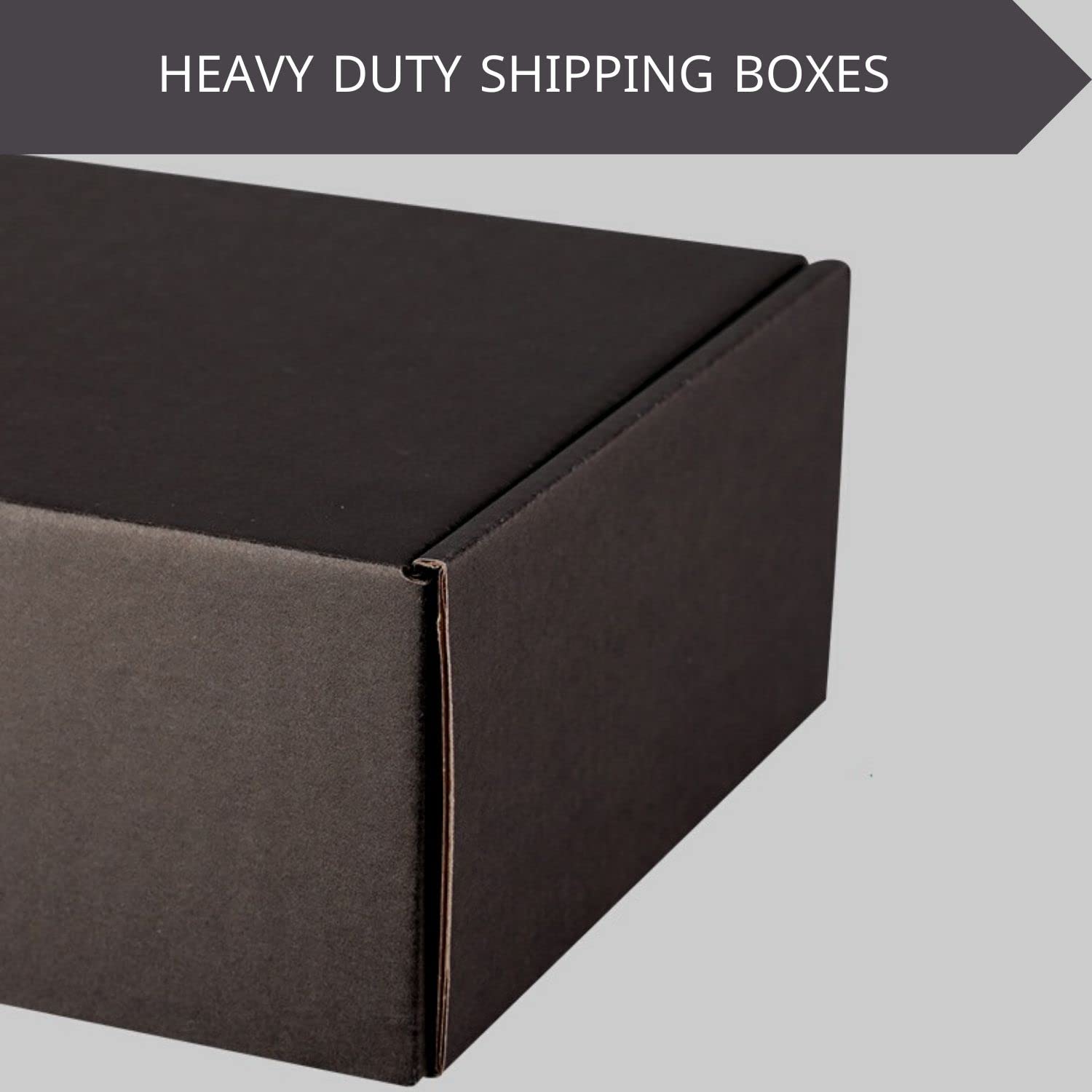 25 Pack - 9x6x4 Inches Black Shipping Boxes for Small Business ...