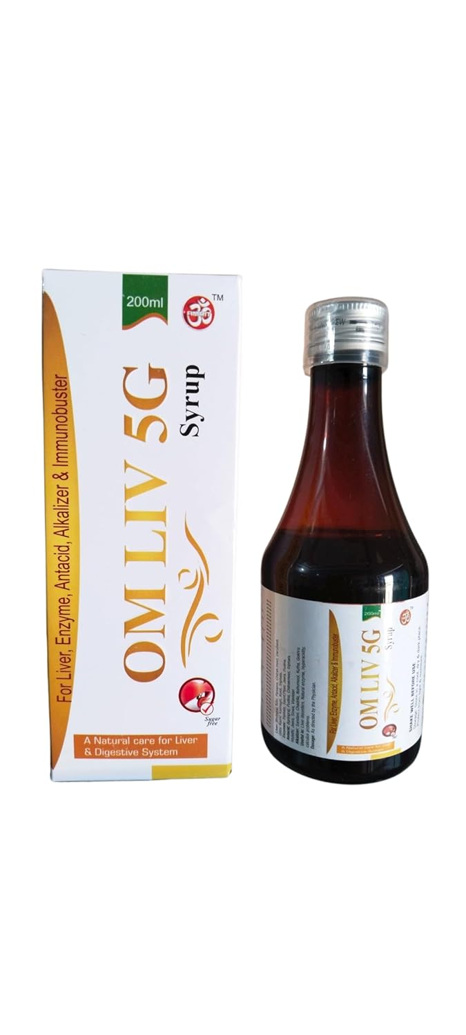 Buy OM LIV 5G SYRUP LIVER TONIC AYURVEDIC 100% NATURAL भारत का ...