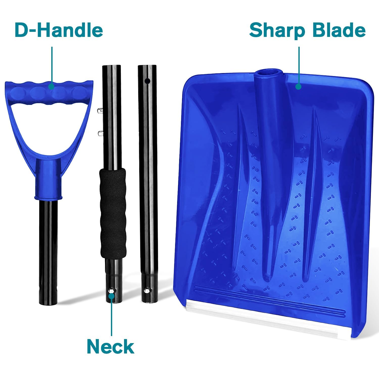 Snapklik.com : Portable Snow Shovel, 2024 New Upgrade Snow Shovels For ...