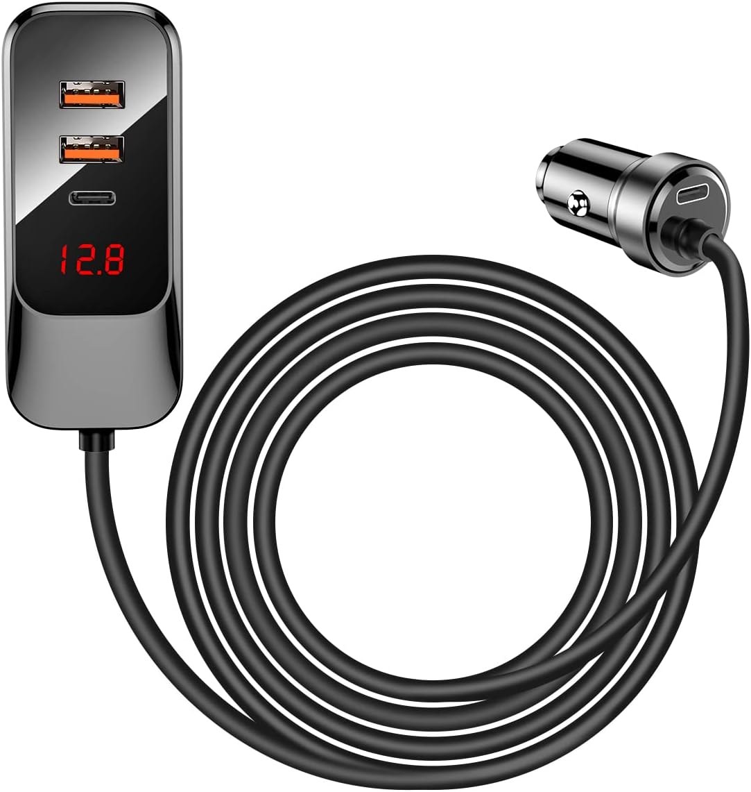 Amazon.com: USB C Car Charger,130W 4 Ports Super Fast Car Charger ...