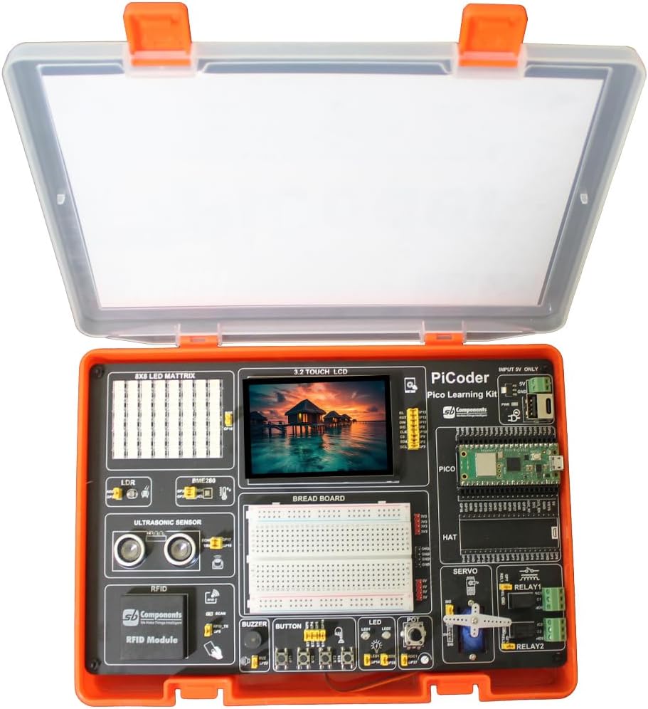 Picoder Raspberry Pi Pico Kit Compact Diy Raspberry Pico Programming Learning Kit