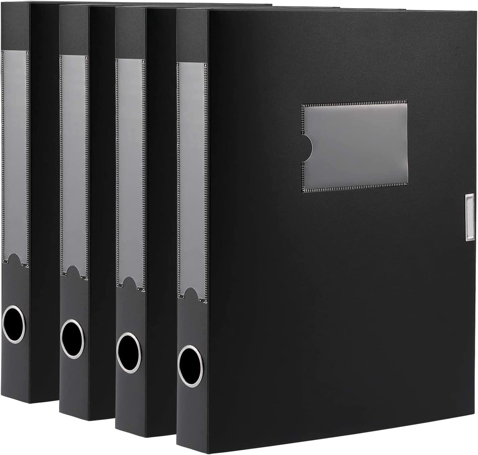 Amazon.com : HUA JIE A4 Storage File Boxes Plastic Archives Cases with ...