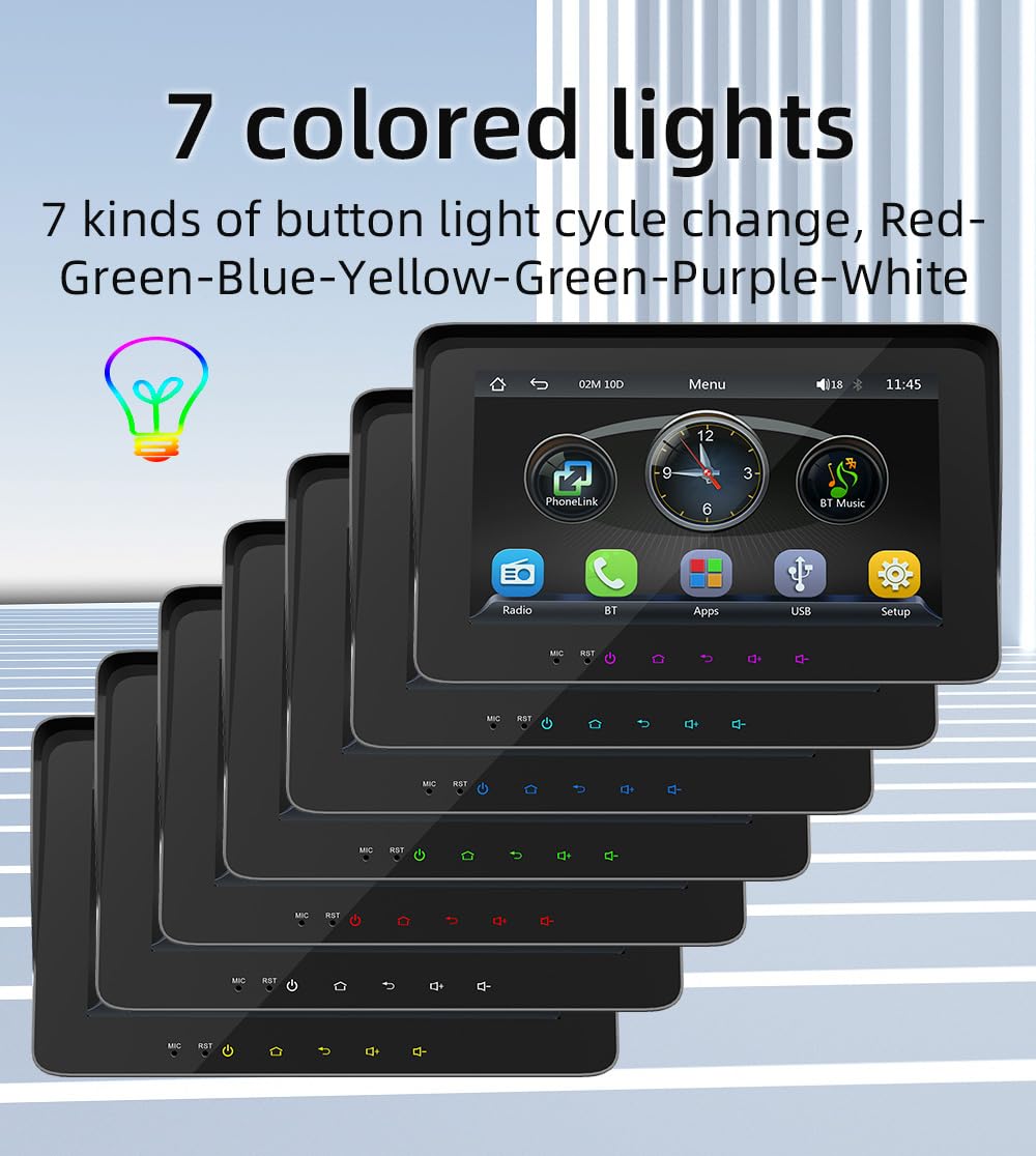 Casoda 7" HD Double Din Car Stereo, Portable Touch Screen Wireless ...