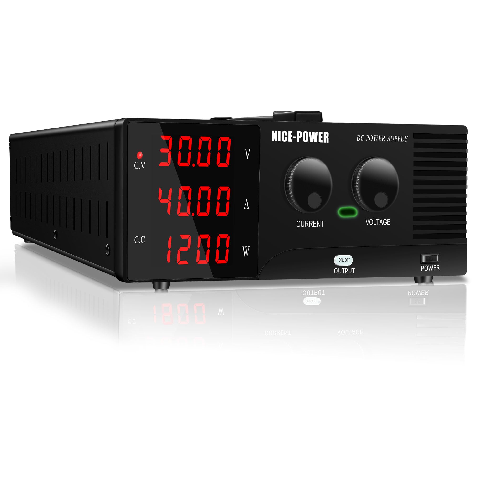 Amazon.com: NICE-POWER DC Power Supply Variable 30V 40A, 1200W High ...