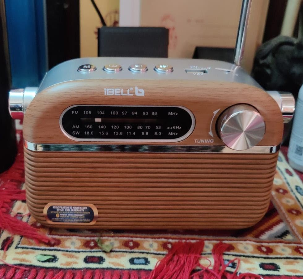iBELL FM700BT Portable FM Radio with Bluetooth Speaker, USB, SD Slot ...