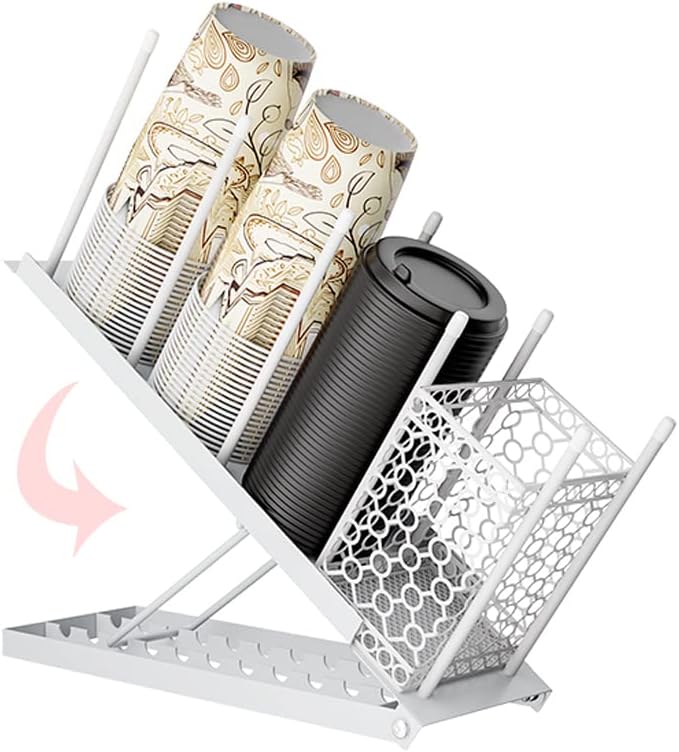 Amazon.com: AILIN Removable Milk Tea Coffee Rack, Adjustable Coffee Cup ...