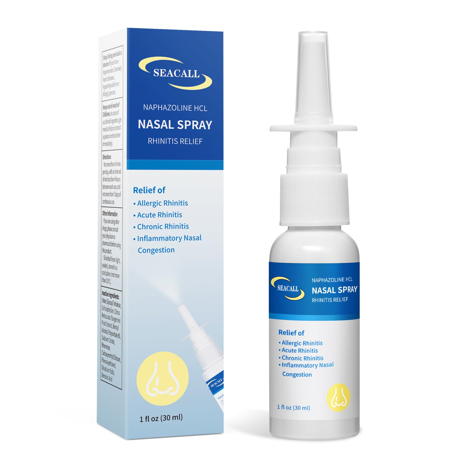 Amazon.com: Seacall Nasal Spray, Rhinitis Spray Relief from Allergic ...