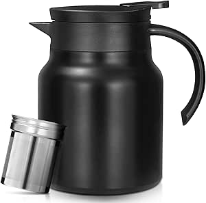 Amazon.com: Thermal Coffee Carafe 1L/34Oz, Double Wall Stainless Steel Insulated Coffee Carafes ...
