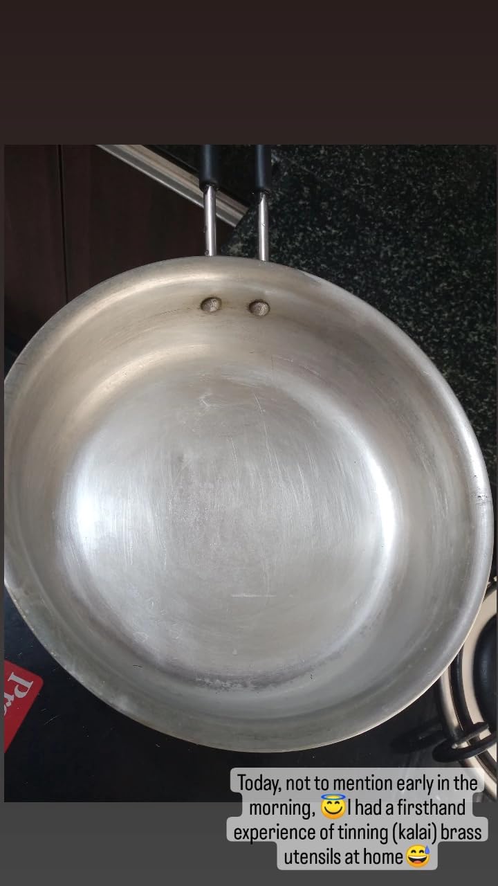 CHAKRADHARI Brass Copper Utensils Kalai Kit | Peetal Tamba Bartan Kalai ...