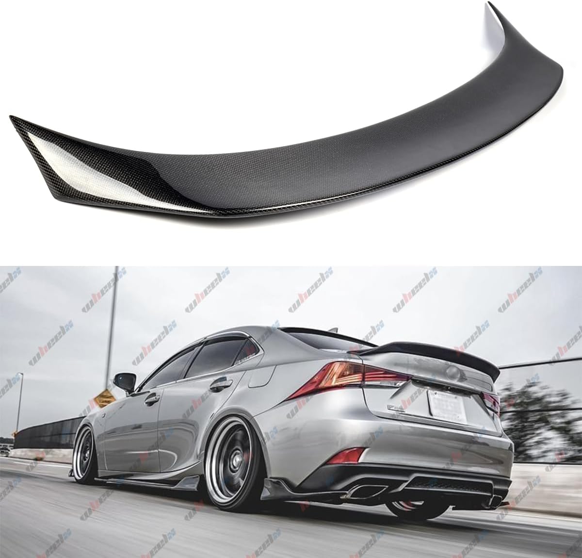Amazon.com: WheelX Real Carbon Fiber Rear Spoiler Compatible with 2014 ...