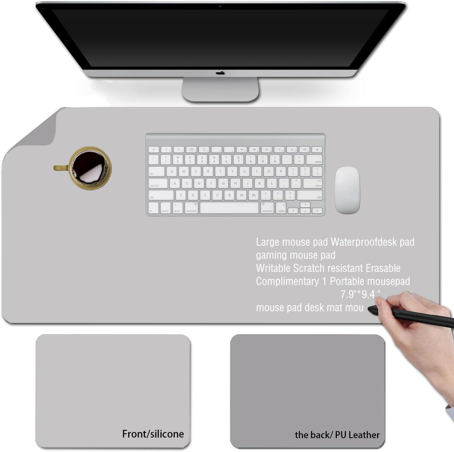 Amazon.com : Baestappy Erasable writable(Frontside) Table mat,Dual ...