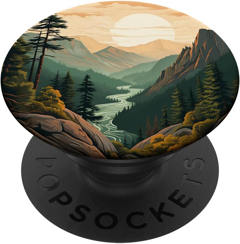 Amazon.com: Mountains Wilderness Forest Hiking Pine Tree Nature ...