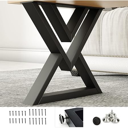 Metal Coffee Table Legs Heavy Duty Industrial Metal Table Legs Z Shape Coffee Table Legs DIY ...