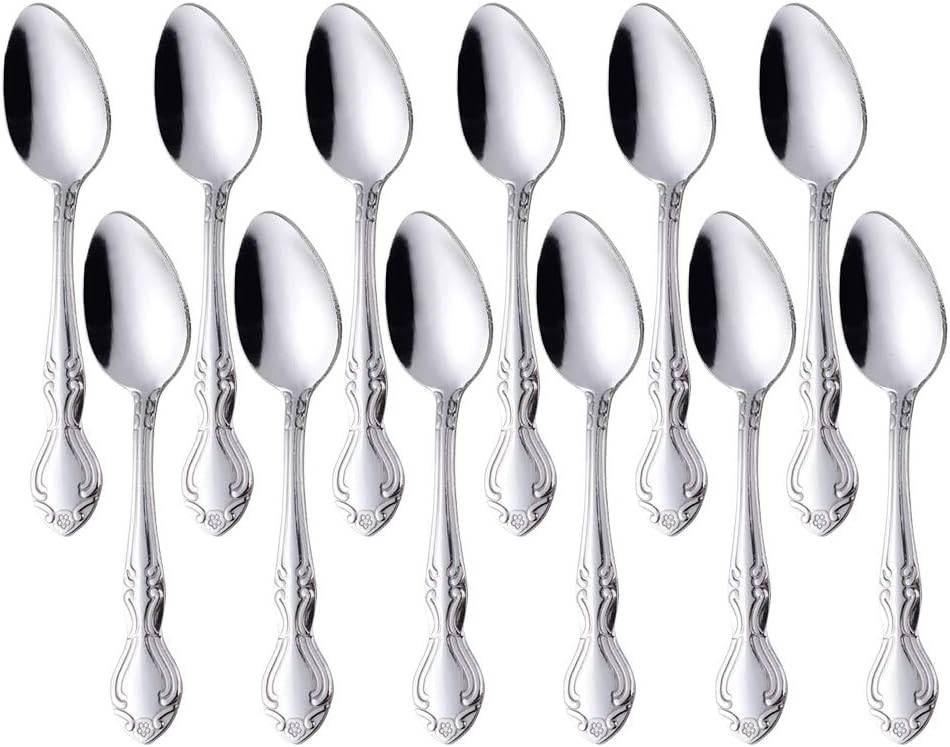 Amazon.com: YYZP Tiny Spoons Set of 12, Small Coffee Spoons Mini ...