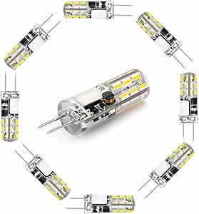 G4 LED Bulbs Cool White 6000K 2W G4 LED Light Bulbs Capsule Bulbs Replacement for G4 Halogen ...