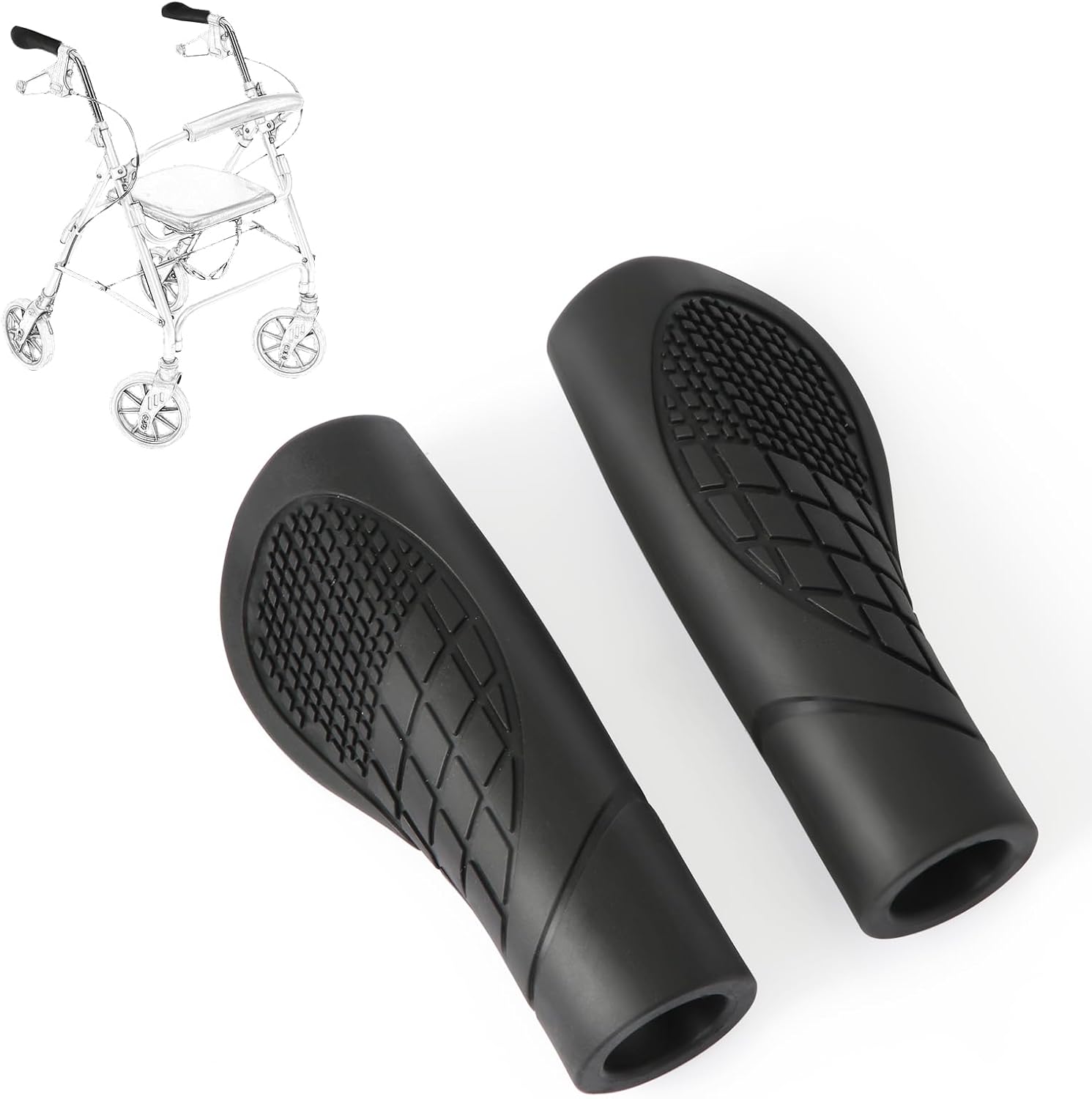 Pack of 2 Rollator Handle, Universal Rollator Handle Covers, Non-Slip ...