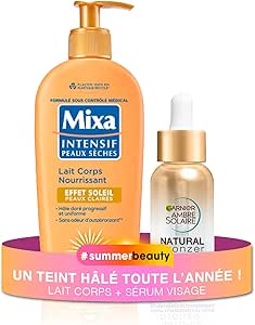 Duo Teint Hâlé Assuré – Mixa – Garnier – Lait Corps Effet Soleil ...